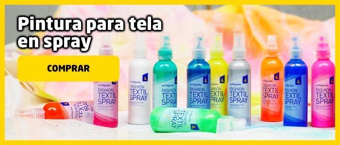 Cómo pintar con Spray textil La Pajarita - Tutoriales arte de Totenart